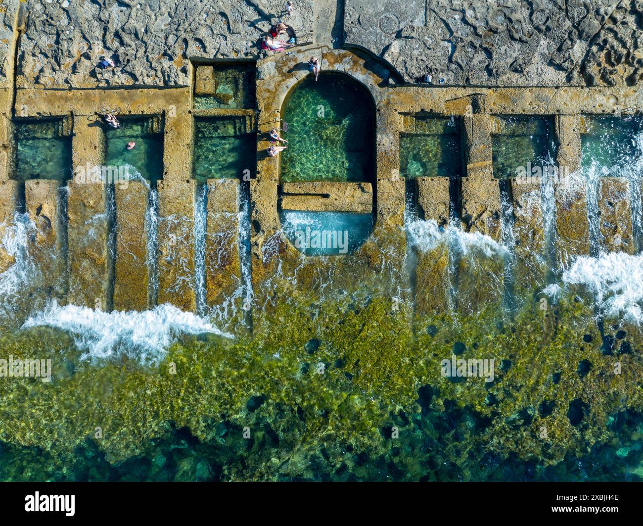 aerial View of the Roman Baths in Malta. Sliema Stock Photo - Alamy