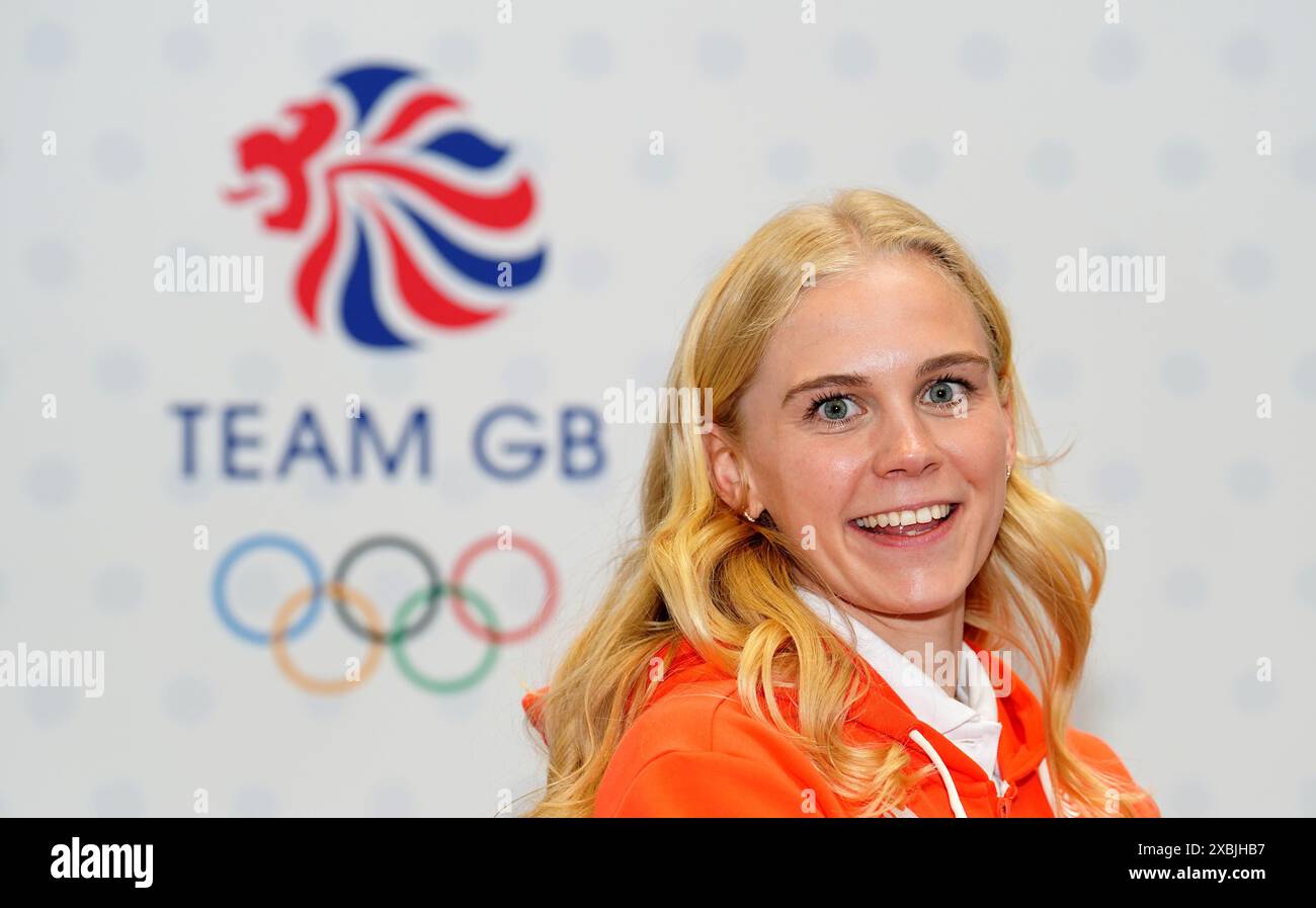 Lucy Hope during a Team GB kitting out session ahead of the 2024 Paris ...