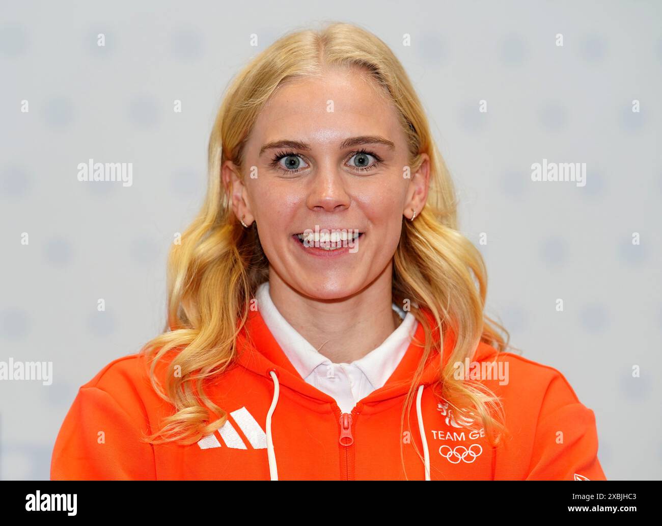 Lucy Hope during a Team GB kitting out session ahead of the 2024 Paris ...