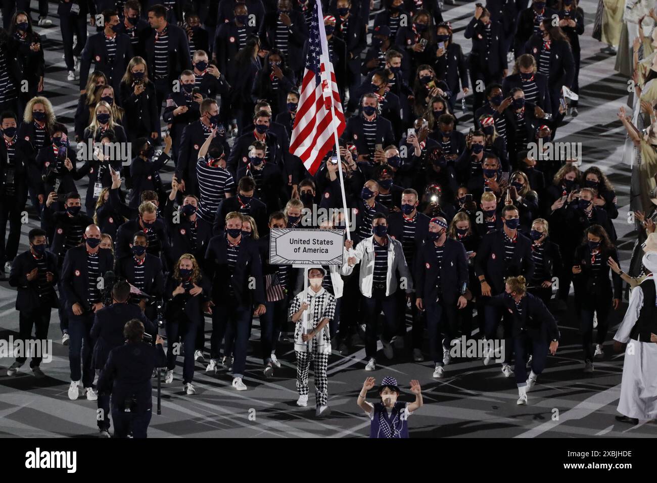 Opening of the Tokyo Olympic Games, parade of delegations Stock Photo ...