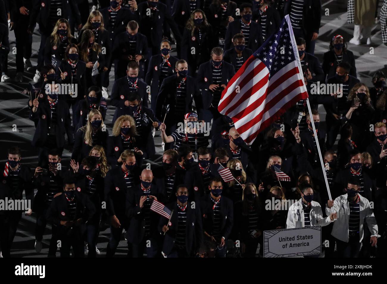 Opening of the Tokyo Olympic Games, parade of delegations Stock Photo ...