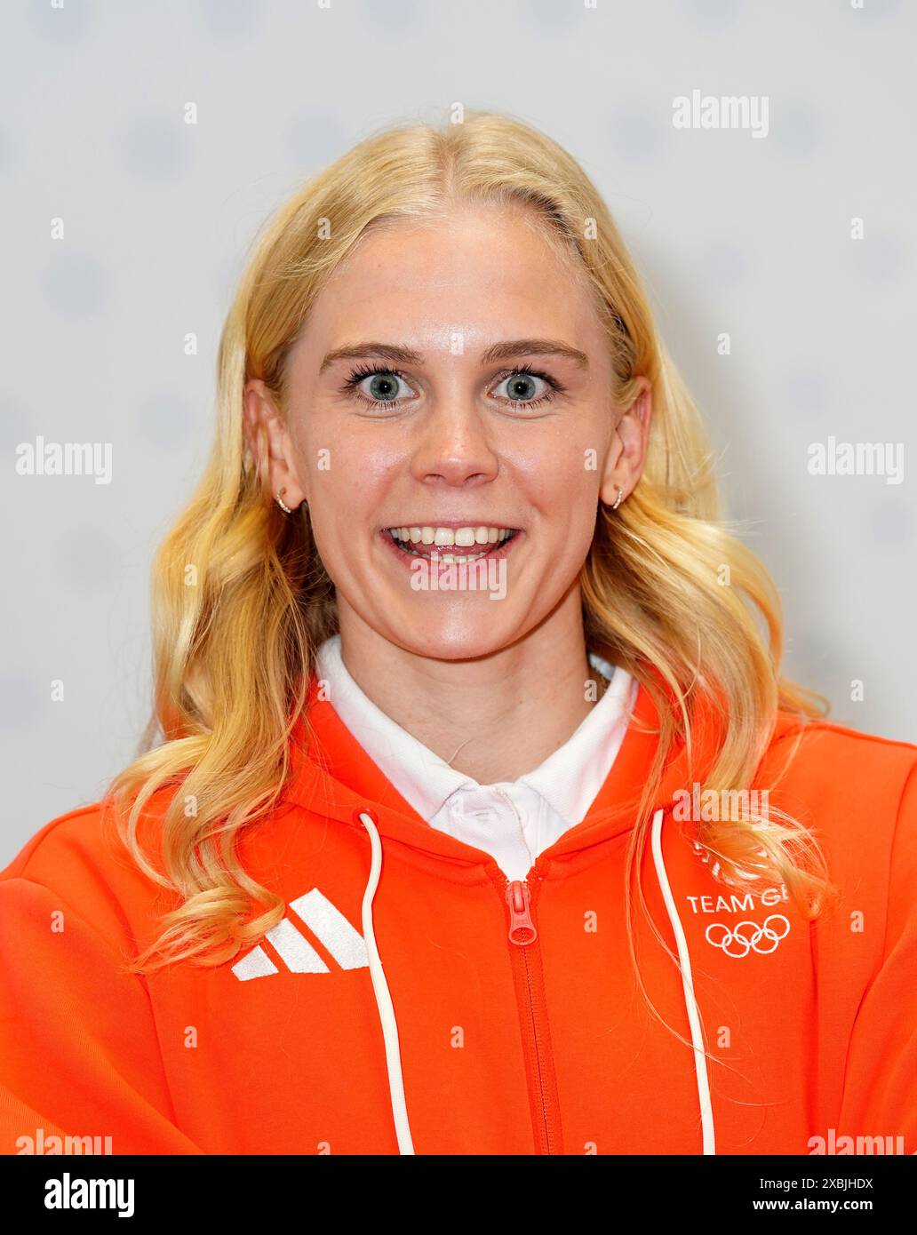 Lucy Hope during a Team GB kitting out session ahead of the 2024 Paris ...