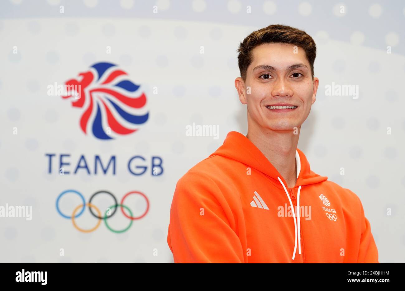 Jack McMillan during a Team GB kitting out session ahead of the 2024 ...