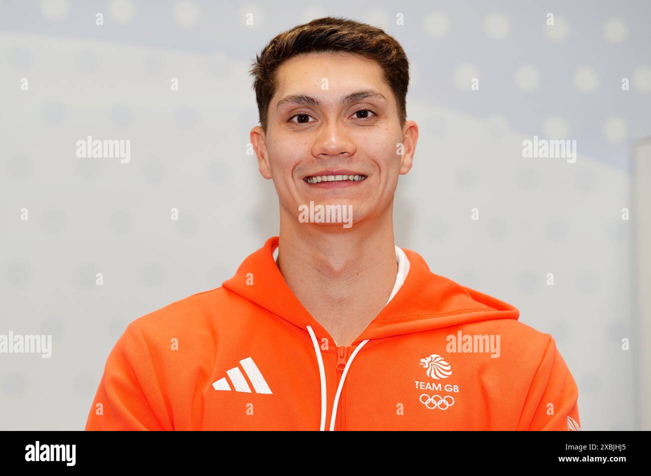 Jack McMillan during a Team GB kitting out session ahead of the 2024 ...