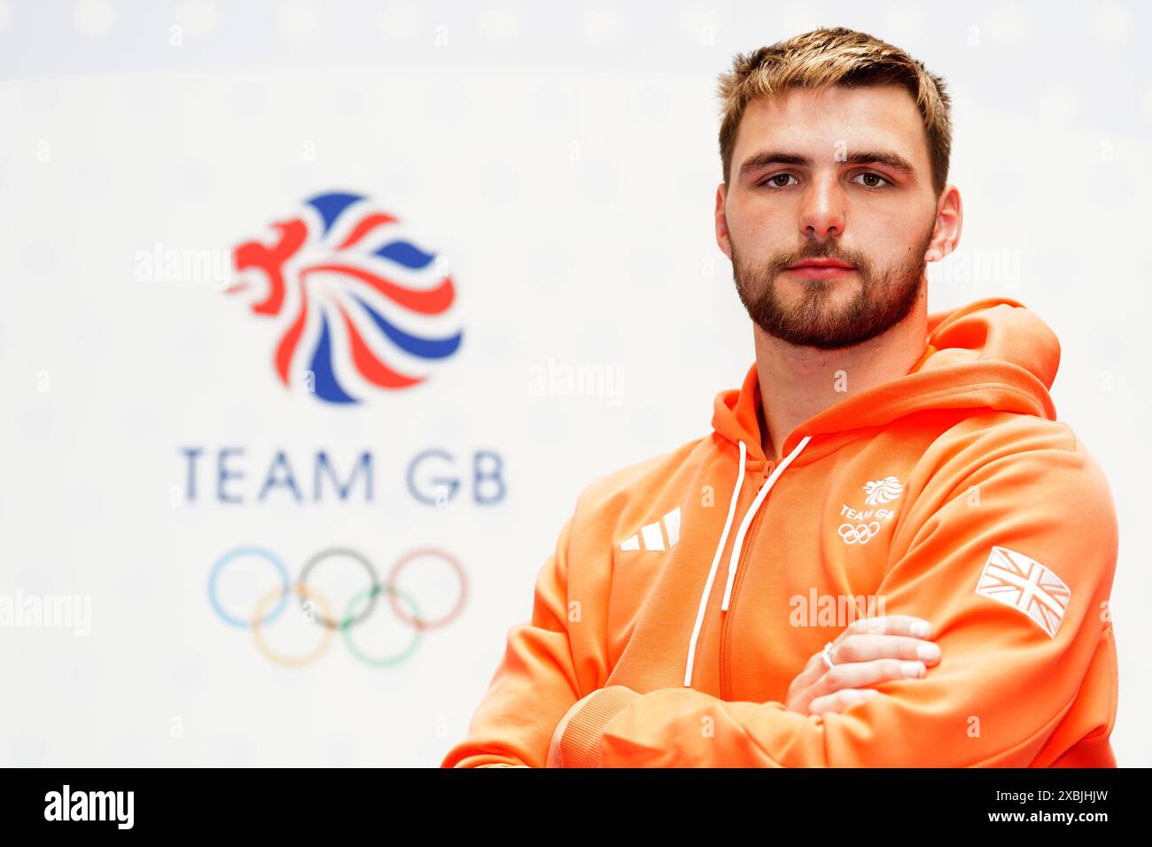 Jacob Whittle during a Team GB kitting out session ahead of the 2024 ...