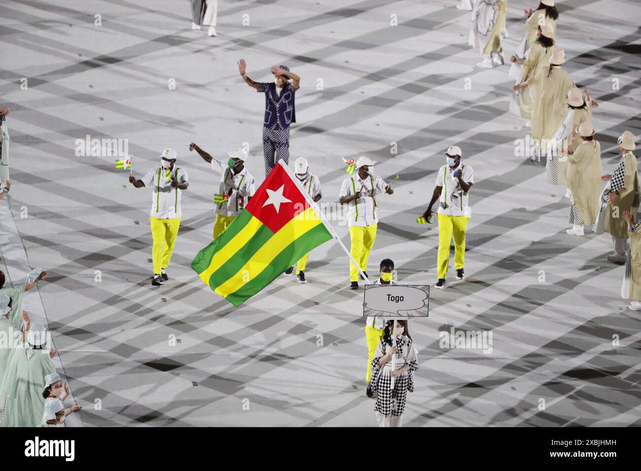 Opening of the Tokyo Olympic Games, parade of delegations Stock Photo ...
