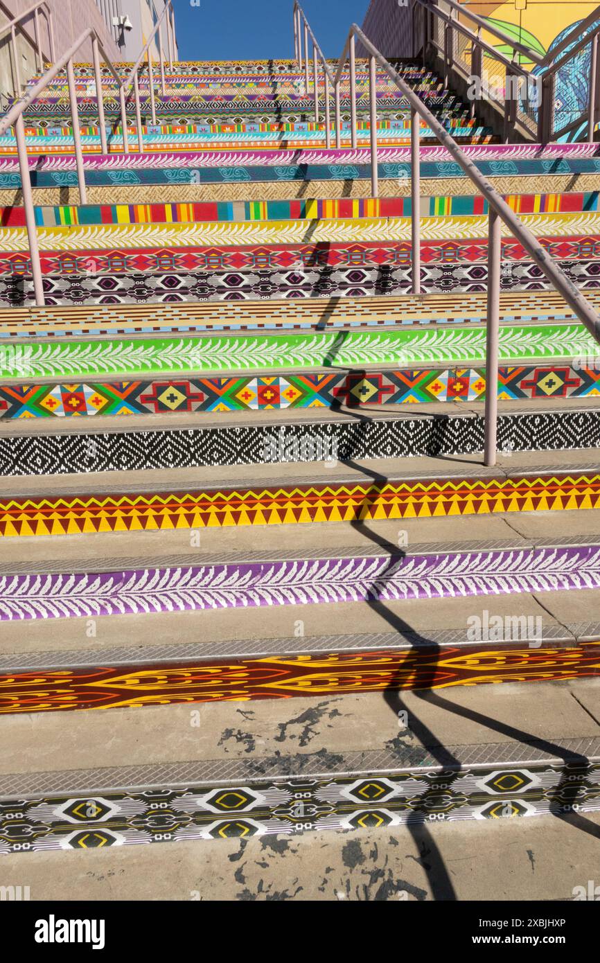 Tiled stairs san francisco hi-res stock photography and images - Alamy