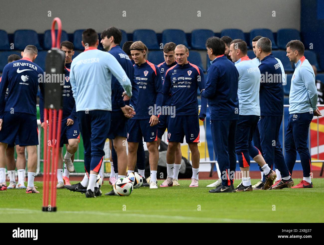 Neuruppin, Germany. 12th June, 2024. Croatian national football team ...