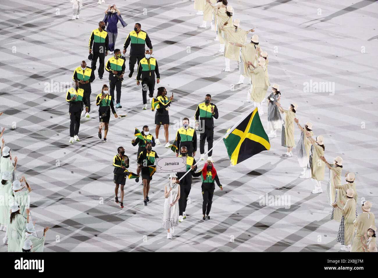 Opening of the Tokyo Olympic Games, parade of delegations Stock Photo ...