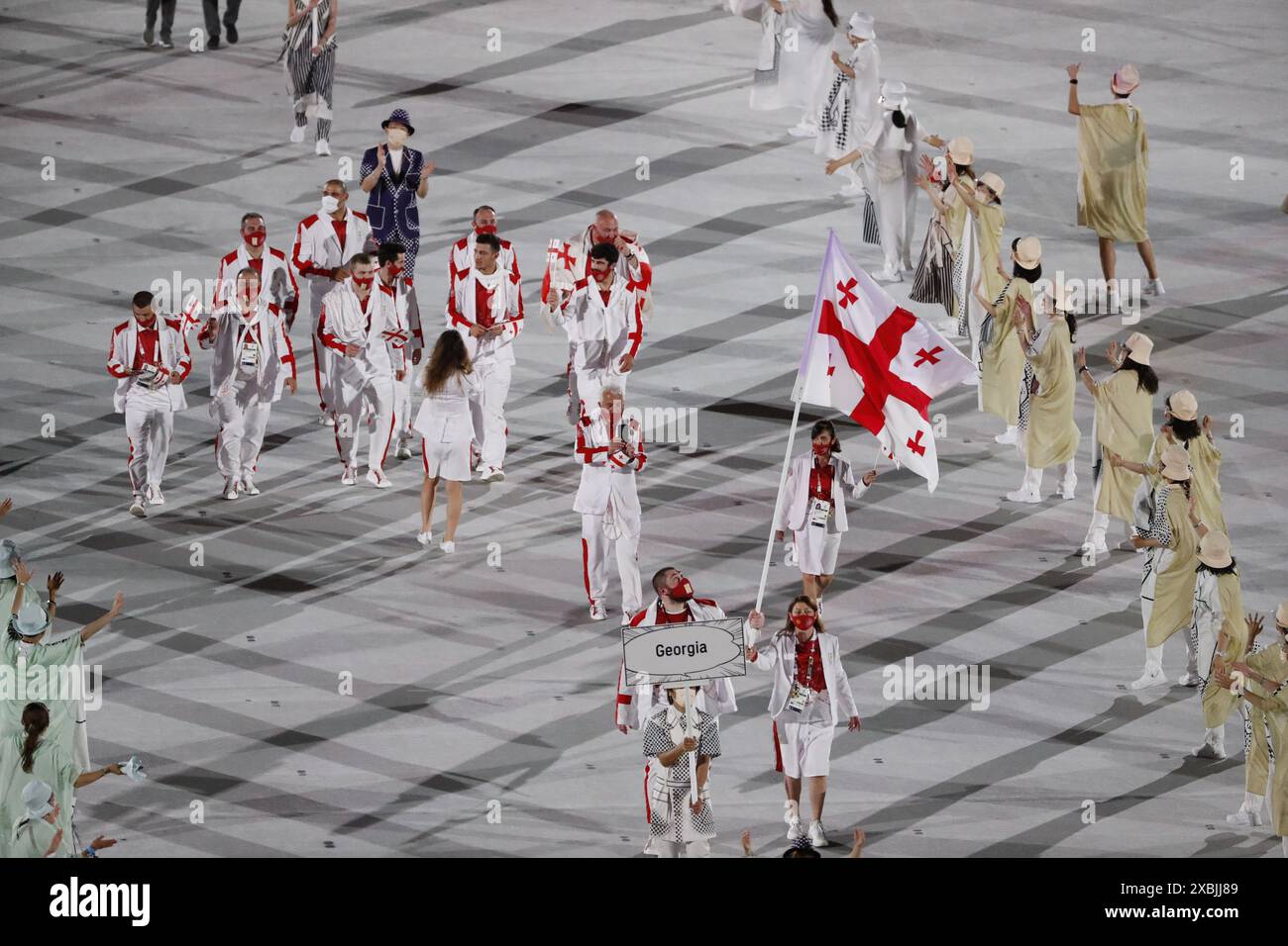 Opening of the Tokyo Olympic Games, parade of delegations Stock Photo ...