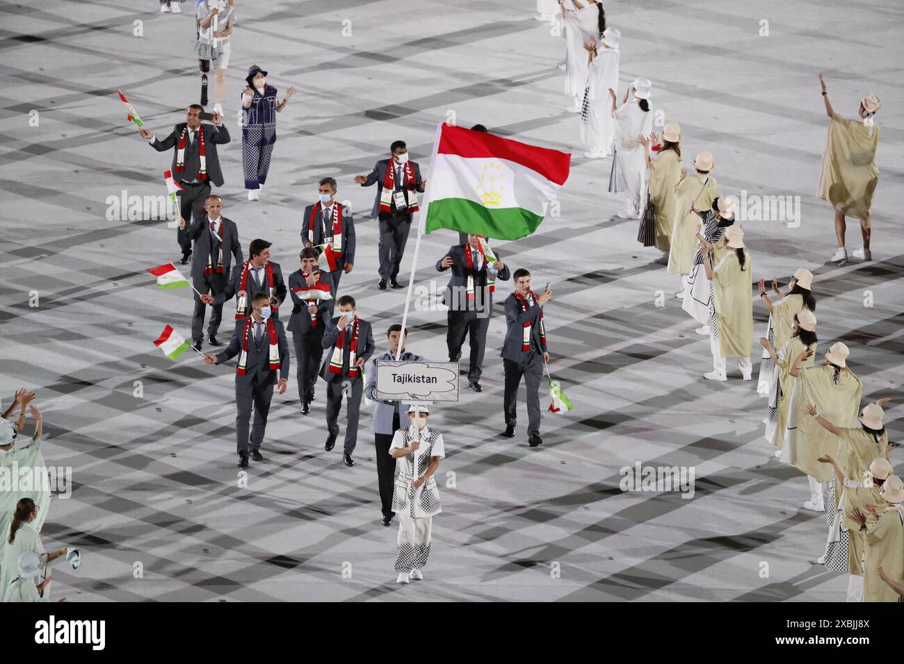Opening of the Tokyo Olympic Games, parade of delegations Stock Photo ...