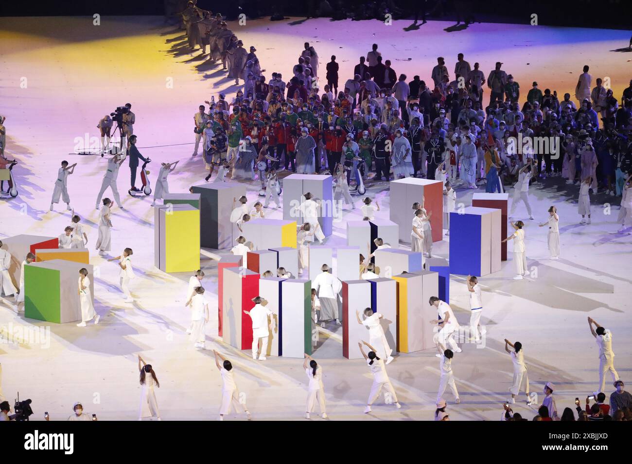 Opening of the Tokyo Olympic Games, parade of delegations Stock Photo ...