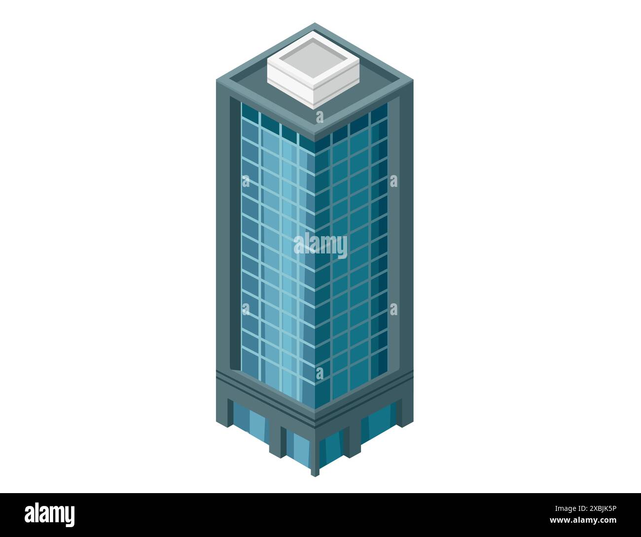 Tall School Building Cartoon