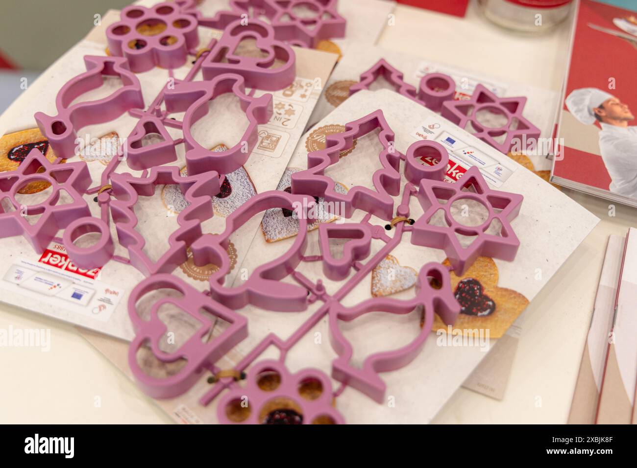 Osijek Croatia - 7 06 2024: Health and Beauty Fair. Pink Plastic Cookie ...