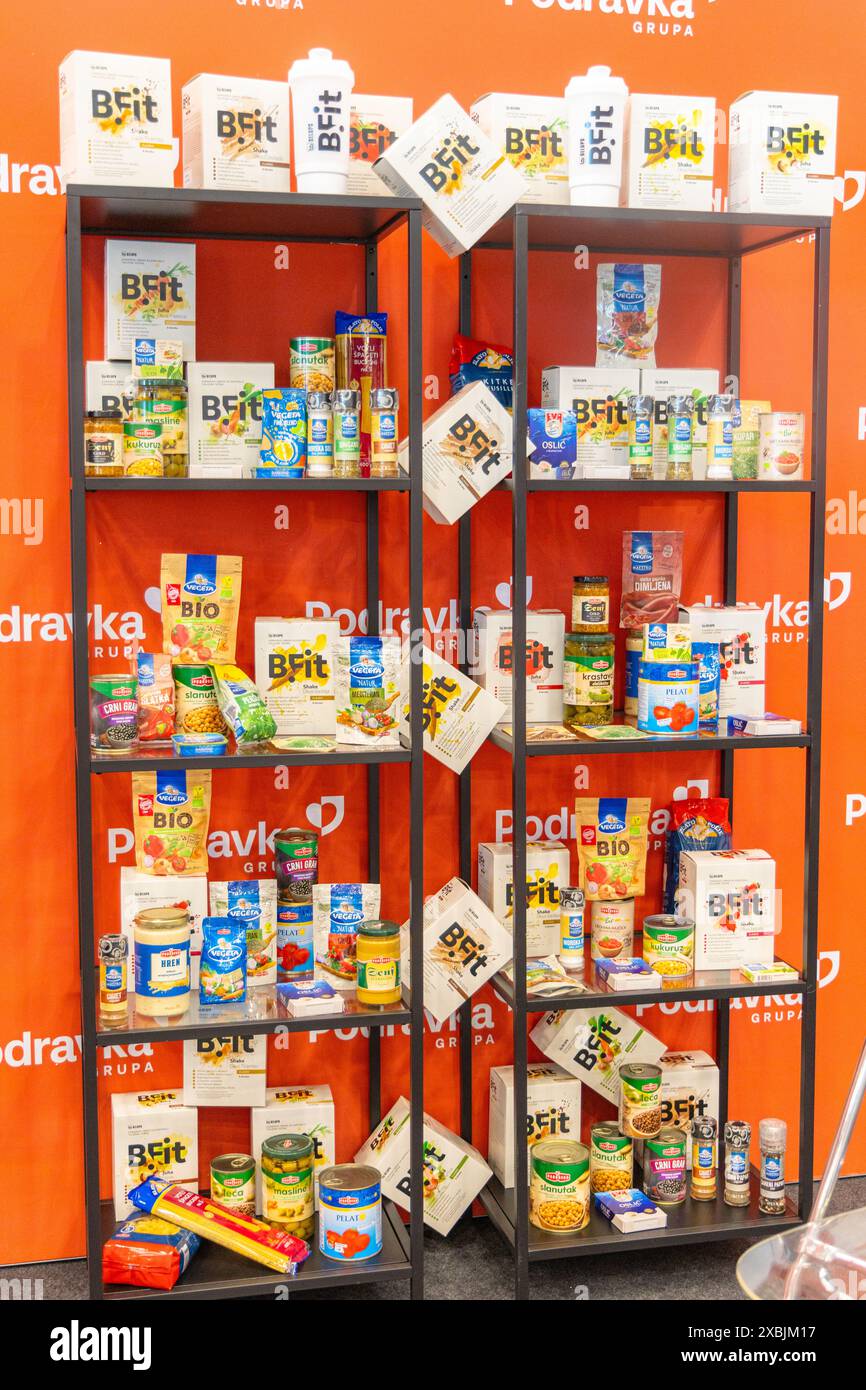 Osijek Croatia - 7 06 2024: trade show booth display featuring a ...