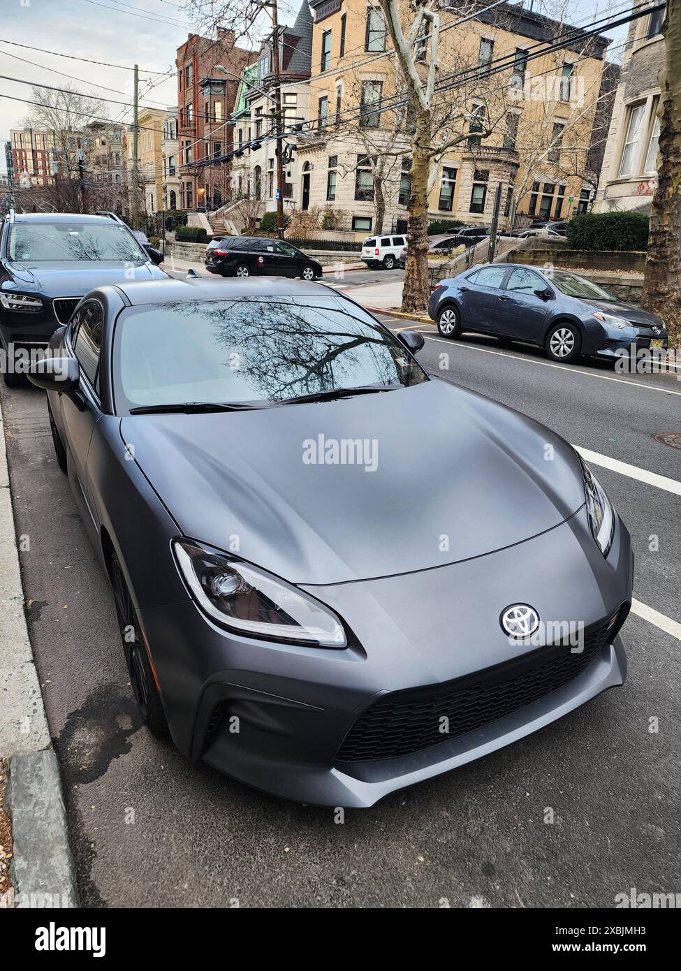 New York City, USA - February 10, 2024: 2022 Toyota GR86 Premium luxury ...