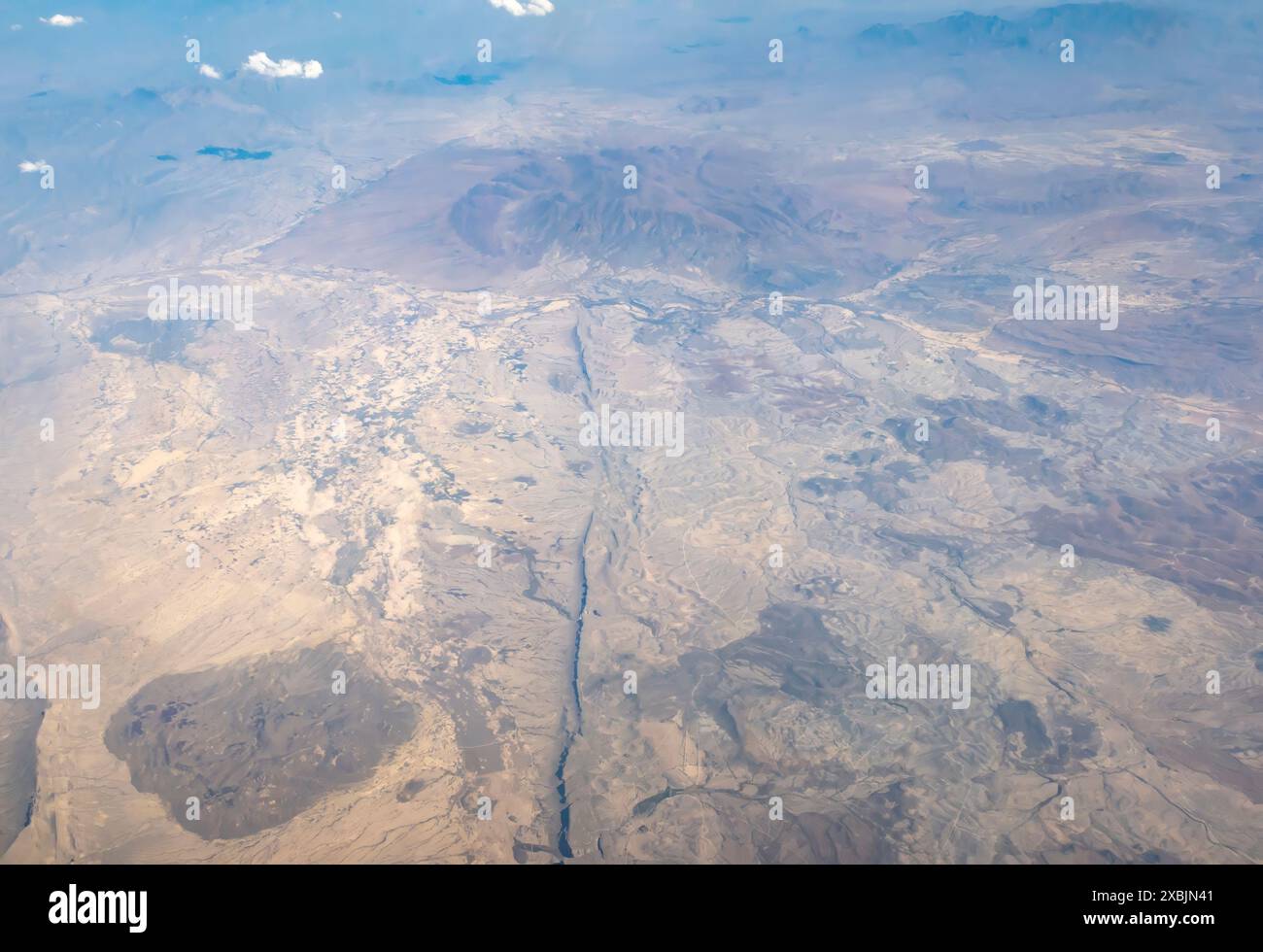 A high altitude view over Big Bend National Park in Texas, USA Stock ...