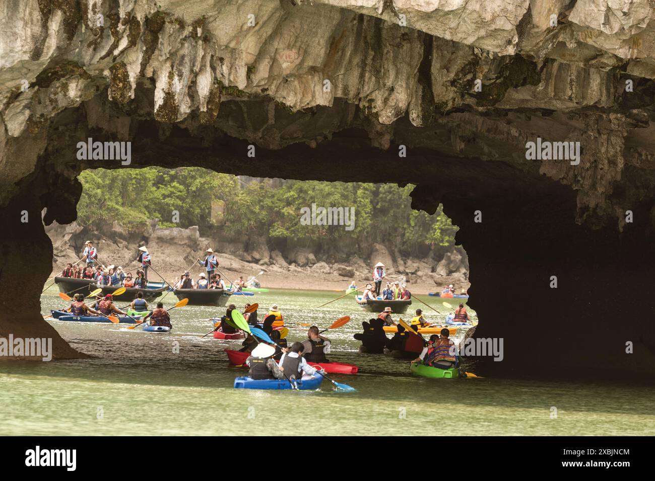 Superb boating and kayaking playground of Hang Luon Cave, Hạ Long Bay ...