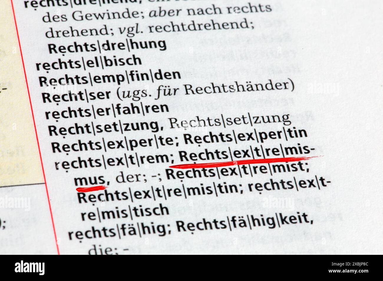 Symbol image Rechtsextremismus (Right-wing extremism), excerpt from the ...