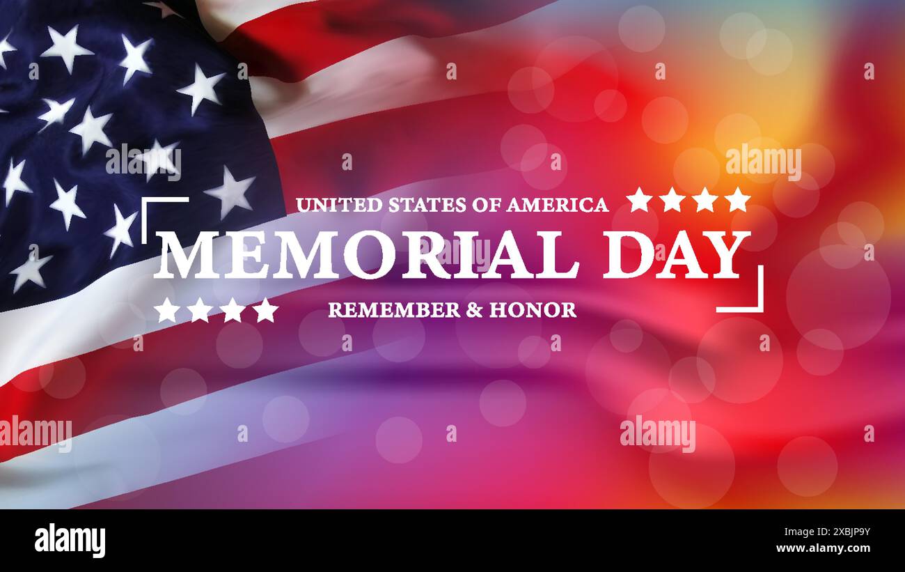 Remembrance Day - Remember and Honor poster. Celebrating US Memorial ...