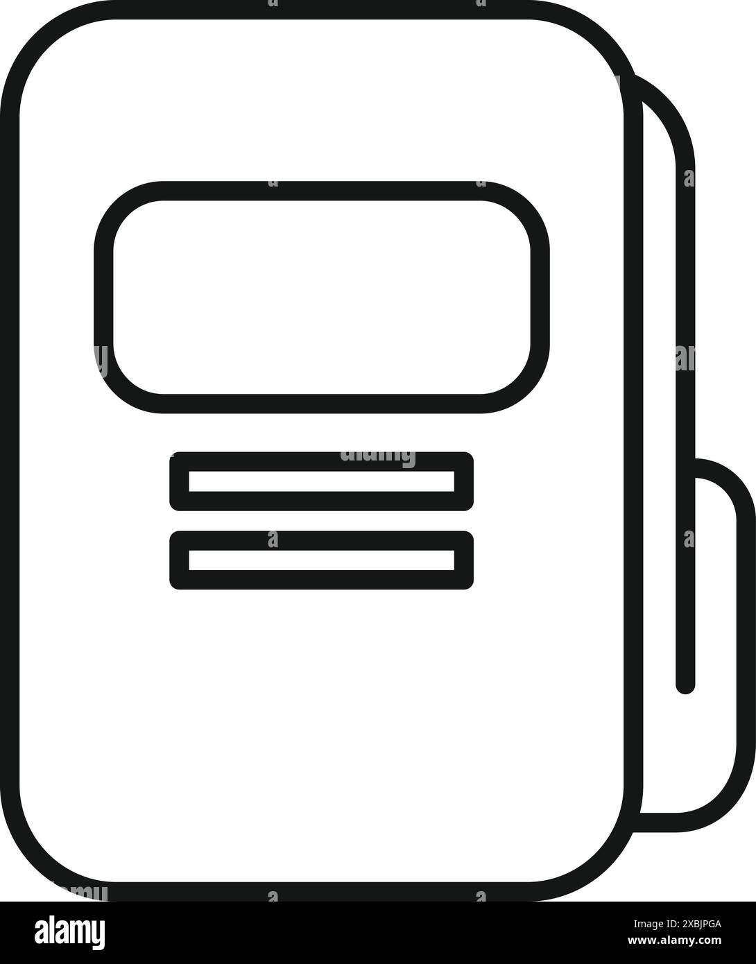 Simple line icon of a military radio transceiver, broadcasting ...