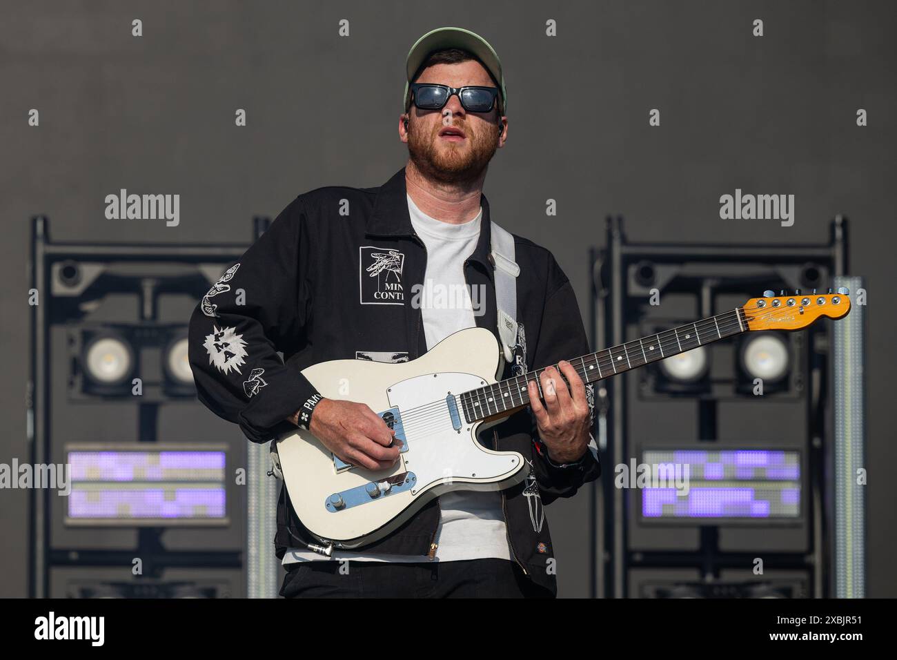 Hradec Kralove, Czech Republic. 12th June, 2024. Guitarist Rory Clewlow ...