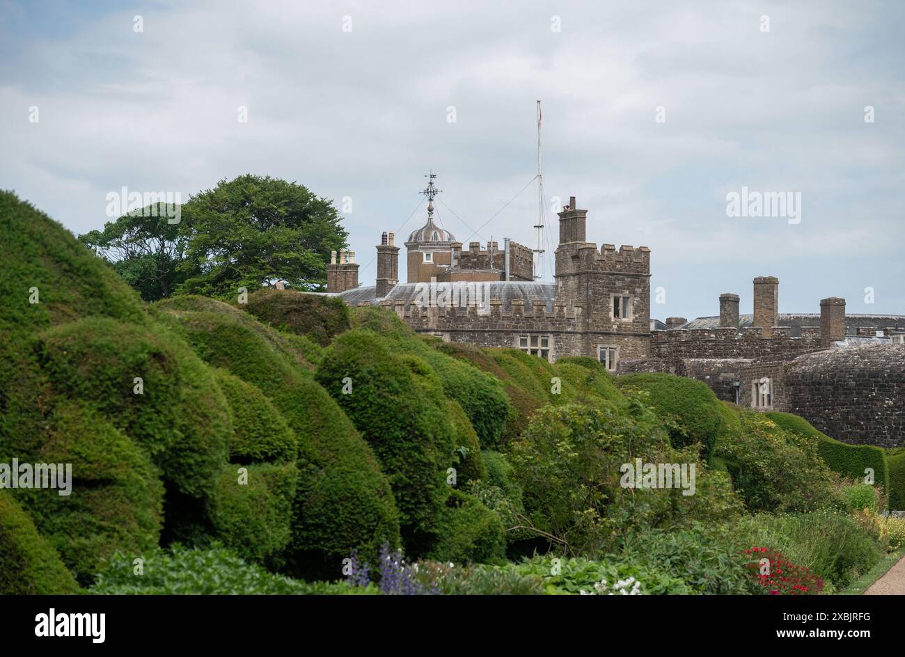Walmer Castle near Deal and Dover in Kent, home of Lords Warden of the ...