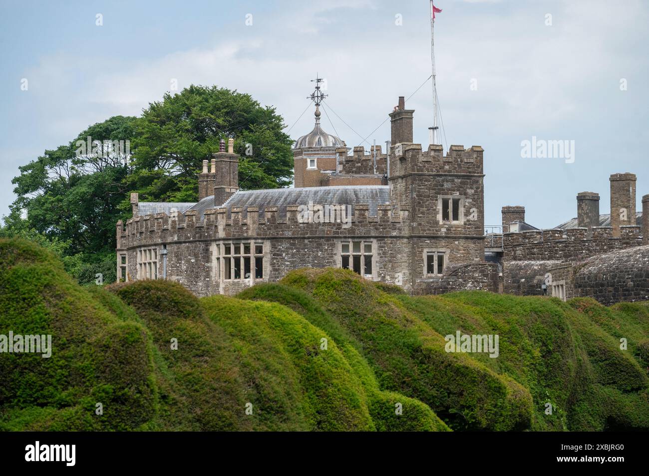Walmer Castle near Deal and Dover in Kent, home of Lords Warden of the ...