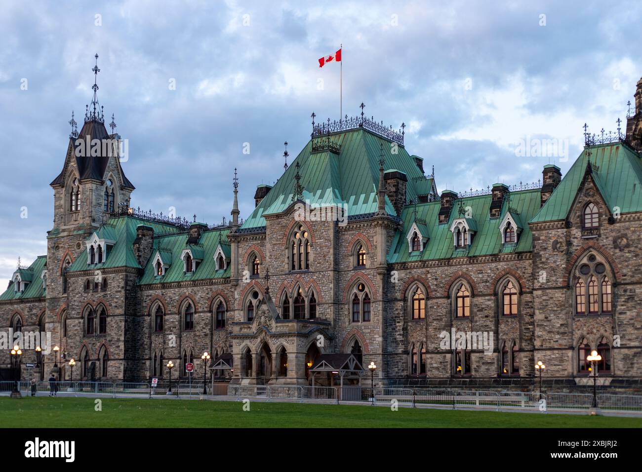 Ottawa, Canada - May 16, 2024: Parliament Hill, East Block building ...