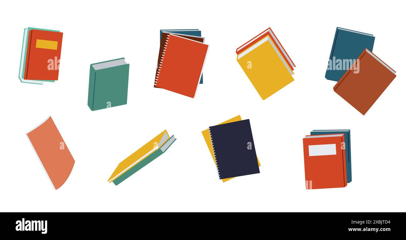 Books of various sizes Cut Out Stock Images & Pictures - Alamy