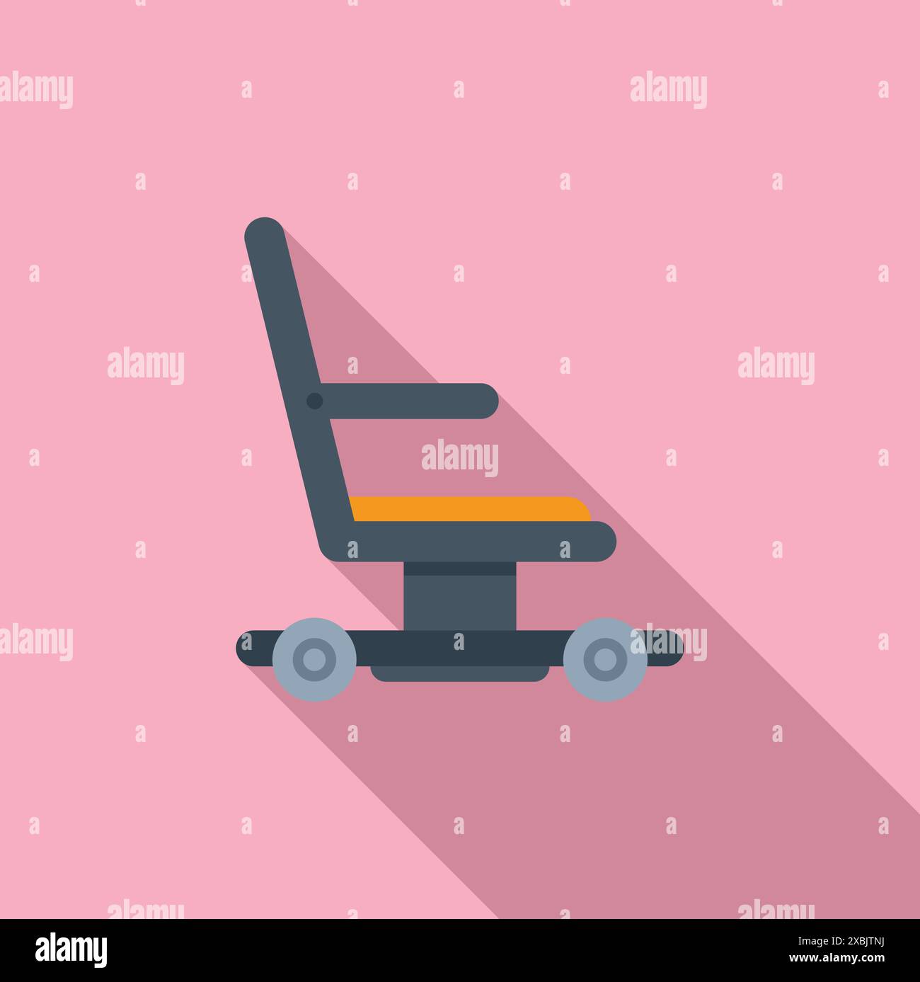 Electric wheelchair icon representing mobility assistance and ...