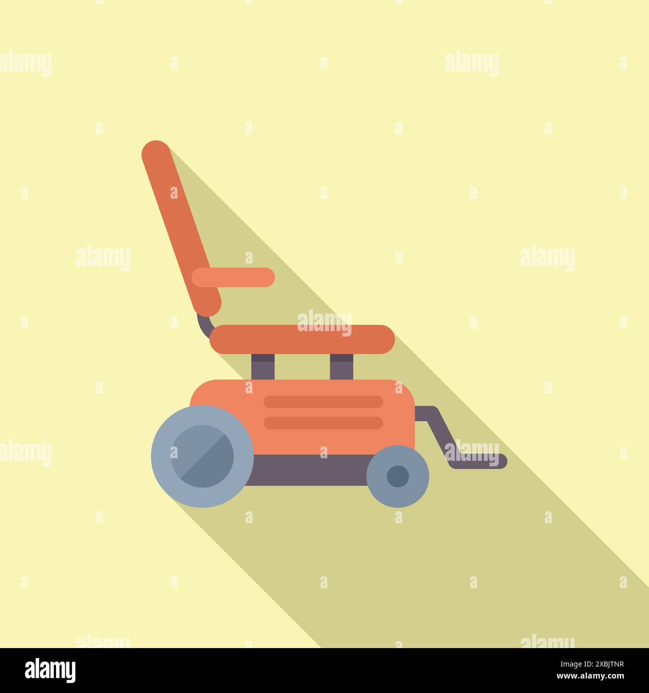 Electric wheelchair standing up, a symbol of accessibility and ...