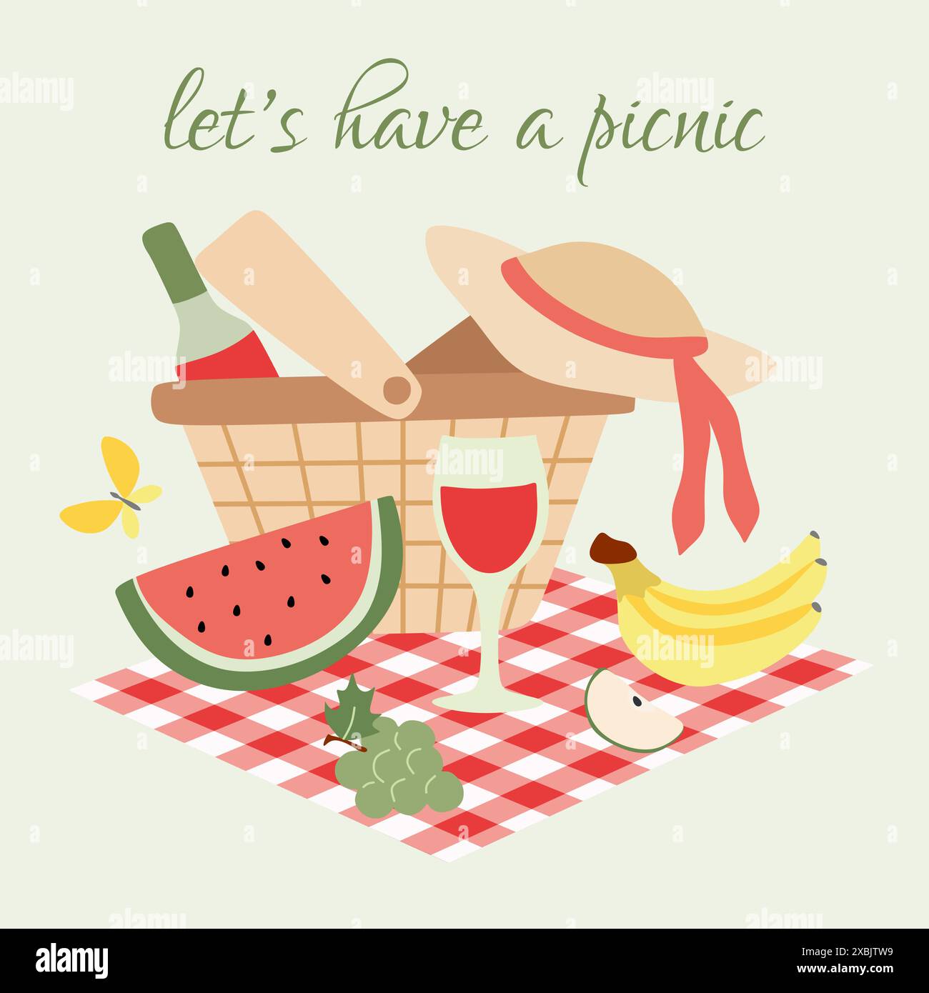 Garden party vertical Stock Vector Images - Alamy