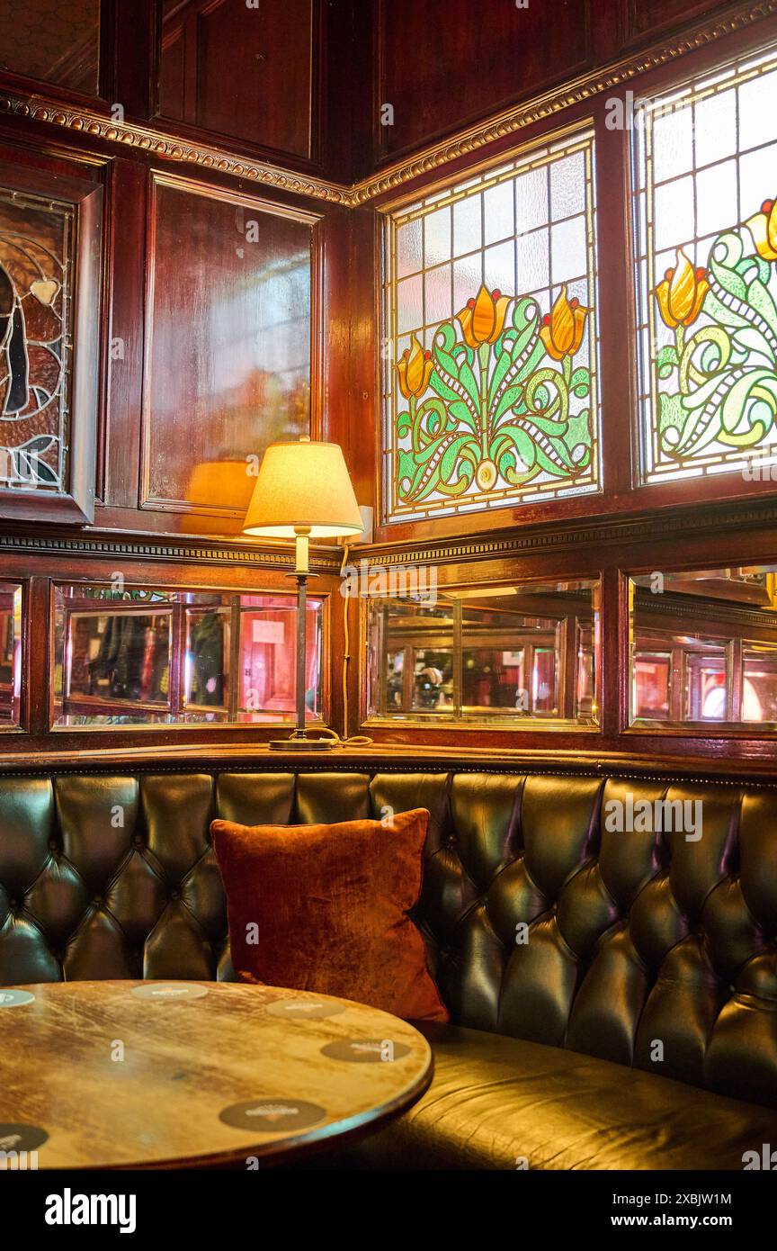 Interior of the Black Horse pub in Preston,uk Only pub in the country ...