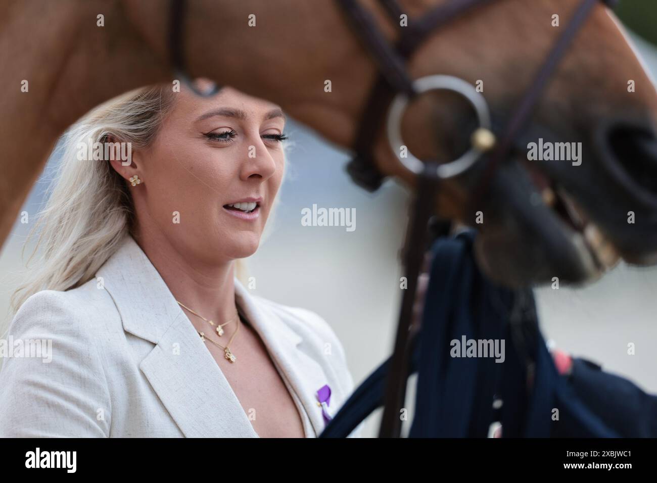 Yasmin Ingham of Great Britain with Rehy Dj during the CCI5* first ...