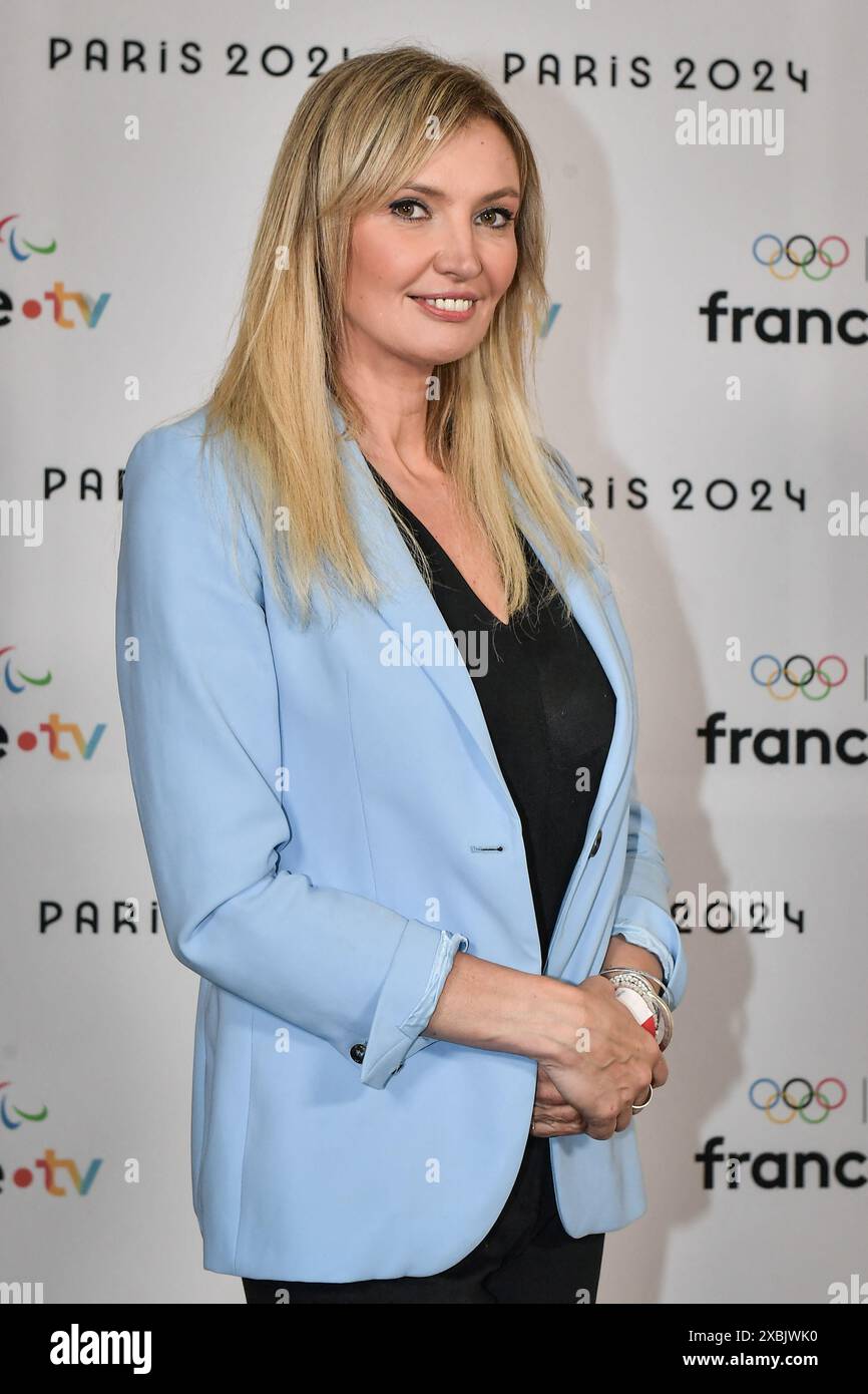 Paris, France. 11th June, 2024. Volleyball player Victoria Ravva poses ...