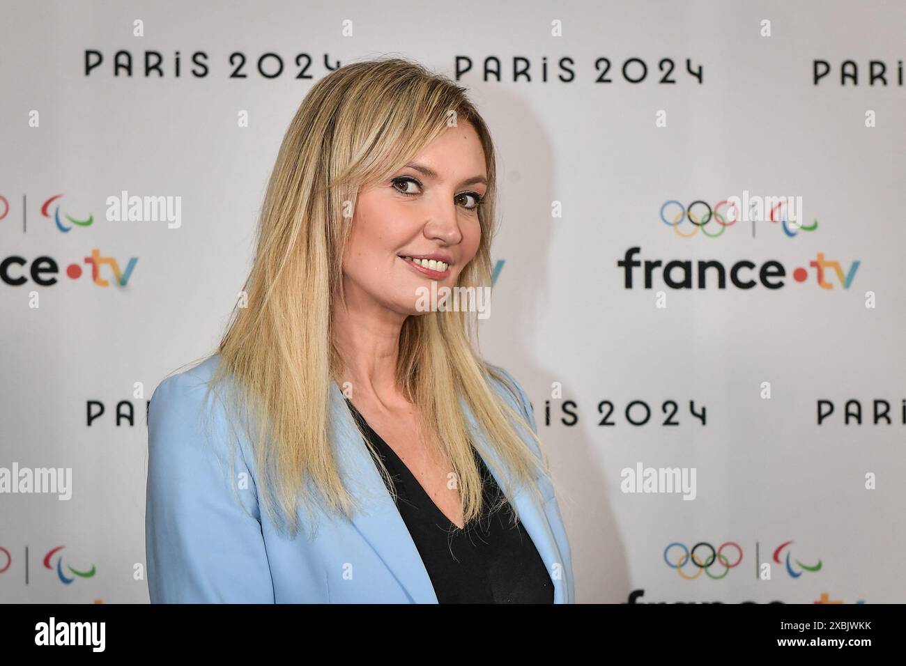 Paris, France. 11th June, 2024. Volleyball player Victoria Ravva poses ...