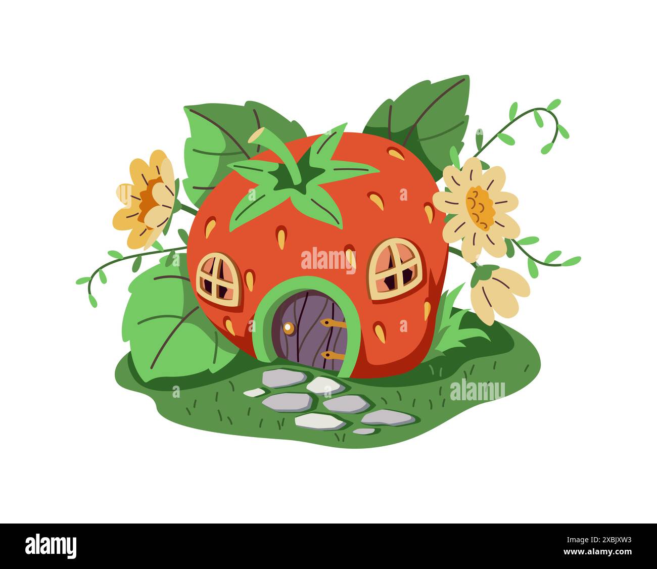 Green rustic door Stock Vector Images - Alamy