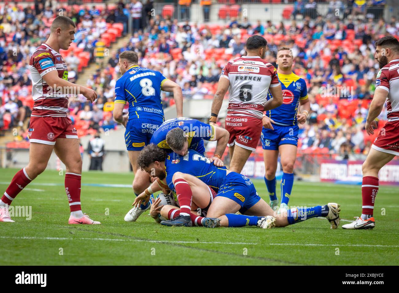 The 2024 Betfred Challenge Cup Final. Toby King and Lachlan Fitzgibbon ...