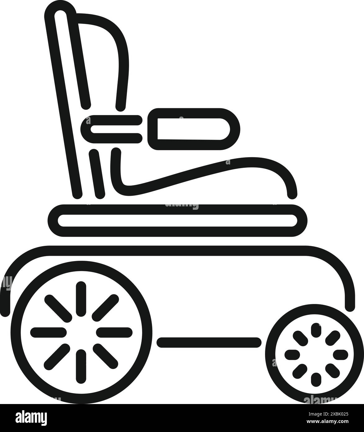 Modern electric wheelchair designed for enhanced mobility, enabling ...