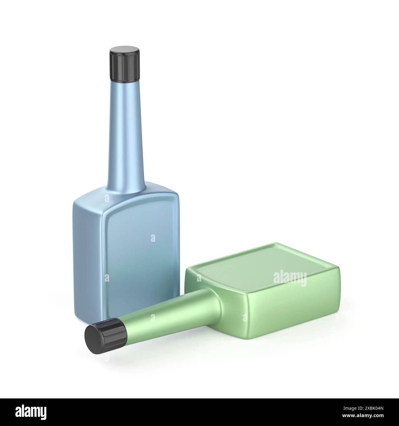 Two different plastic bottles for automotive fuel additive, motor oil ...