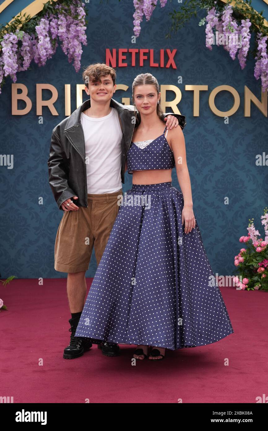 Will Tilston and Florence Hunt attend a screening of Bridgerton season ...