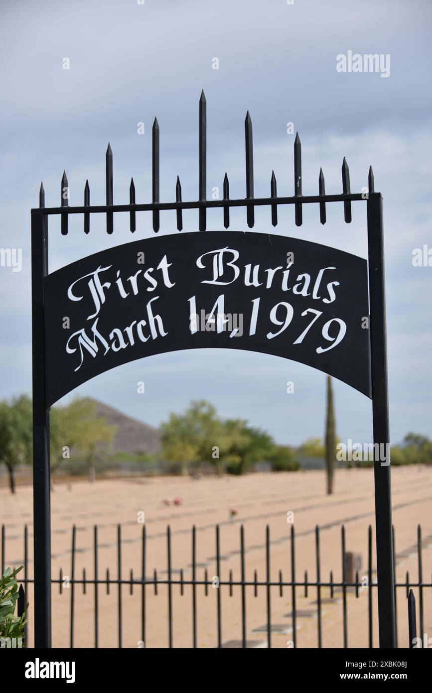 Phoenix, AZ., U.S.A. 5/18.. National Memorial Cemetery. At rest in ...