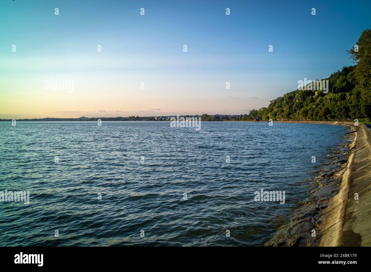 nice landscapes on Pipeline at the Lake Constance Stock Photo - Alamy