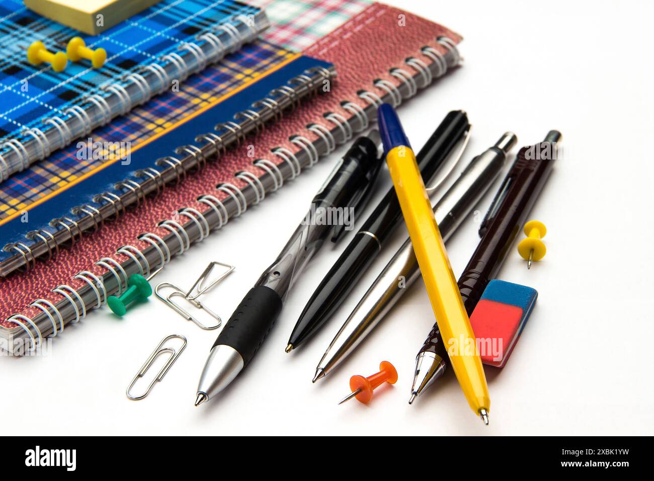 Pen notebook laptop pencil hi-res stock photography and images - Alamy