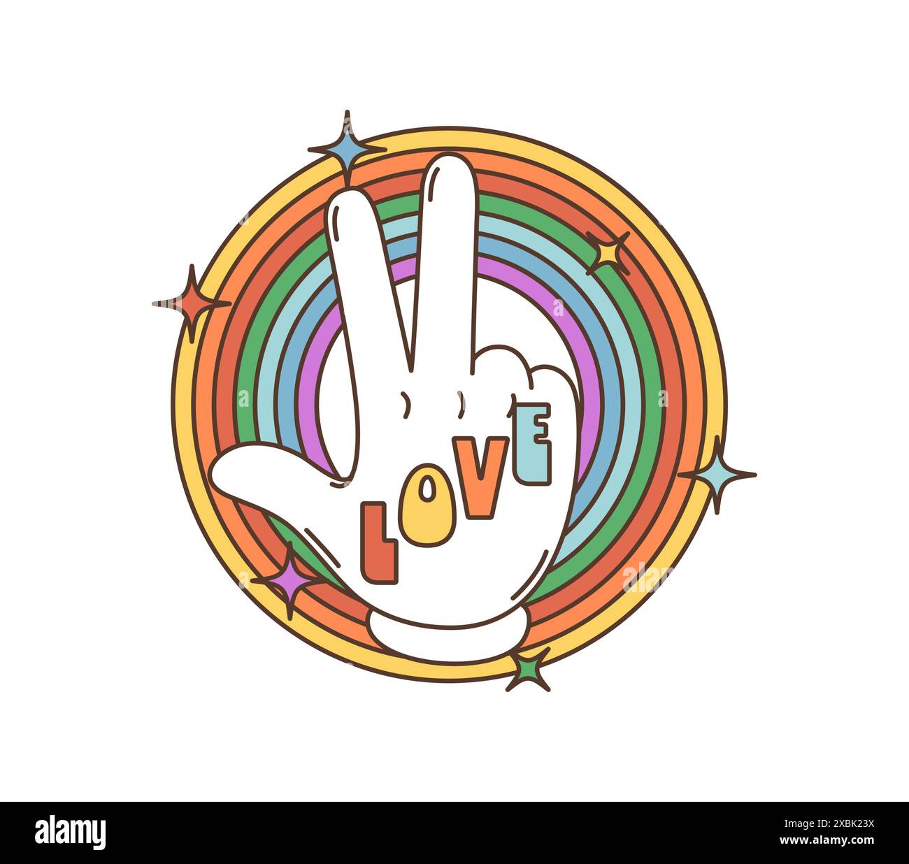 Hippie Peace Sign Hand