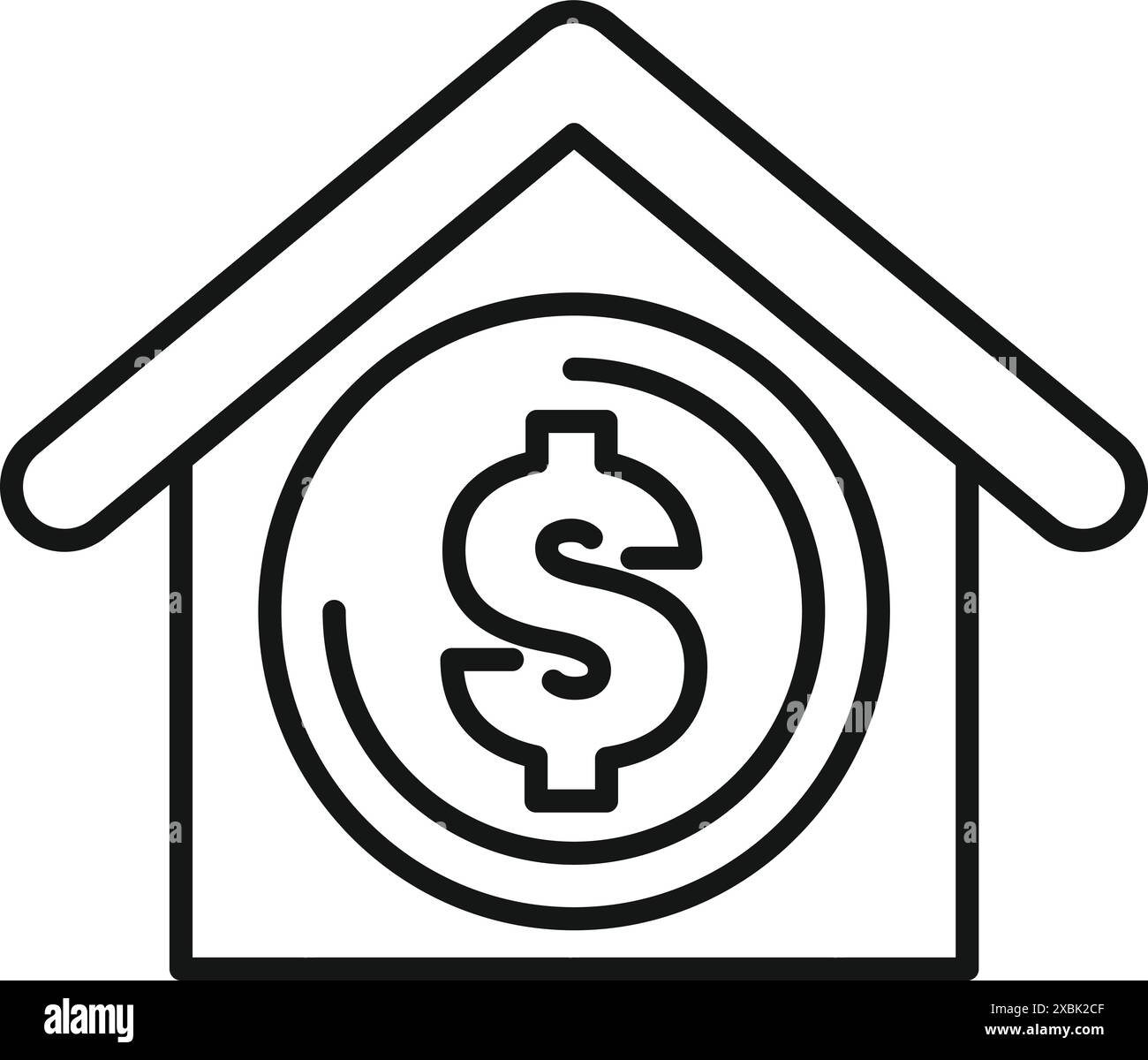 Homeownership icon Black and White Stock Photos & Images - Alamy
