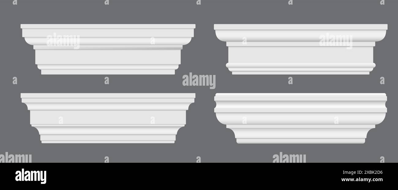 Trim molding, moulding cornice, house wall skirting interior white ...