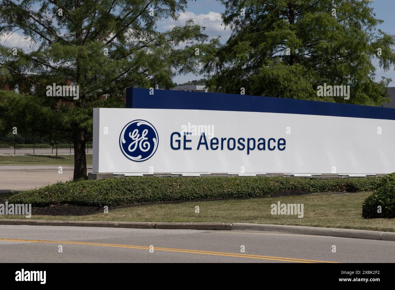 Evendale - June 9, 2024: GE Aerospace world headquarters and jet engine ...