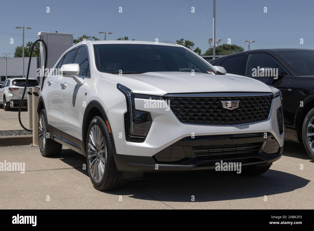 Lafayette - June 11, 2024: Cadillac XT4 Premium Luxury display at a dealership. Cadillac offers ...